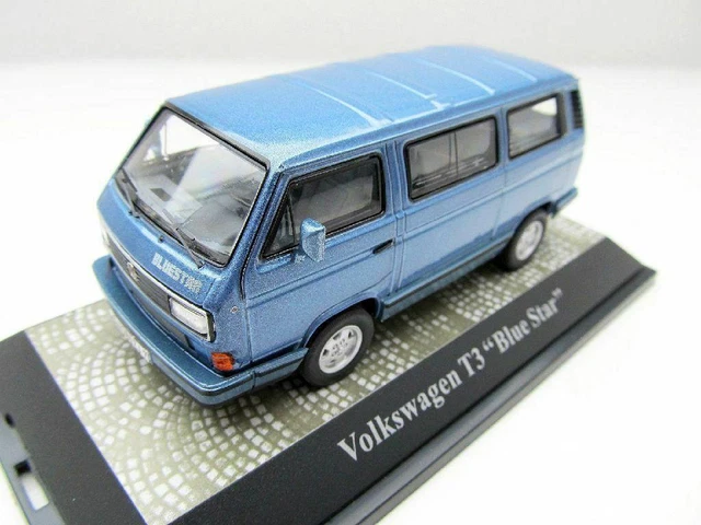 + VOLKSWAGEN VW T3 b Bus Multivan Bluestar Modellauto 1:43 + Premium ...