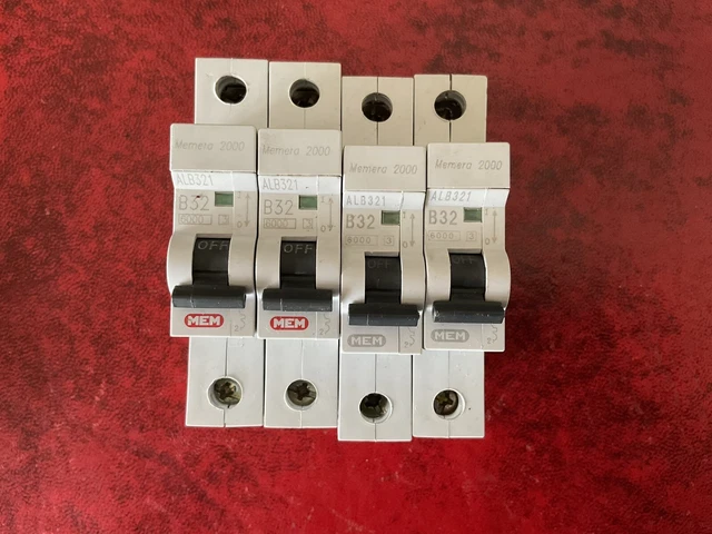 MEM MEMERA 2000 Type B 16A Single Pole MCB £5.00 - PicClick UK