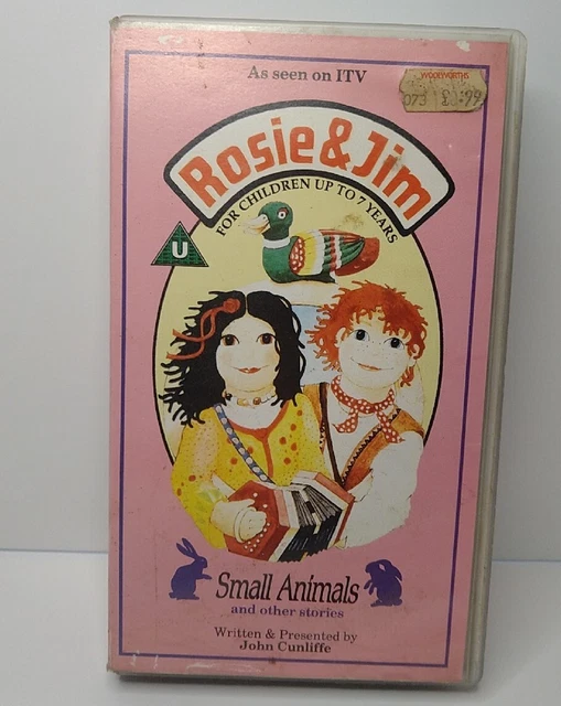 ROSIE AND JIM small animals And Other Stories VHS VIDEO £12.99 ...