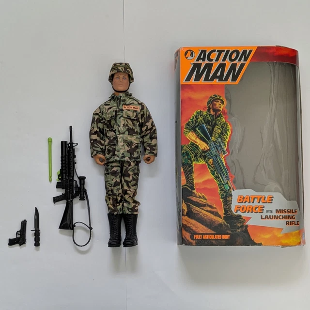 VINTAGE ACTION MAN 90's Battle Force Soldier 1993 Used Hasbro Toys ...