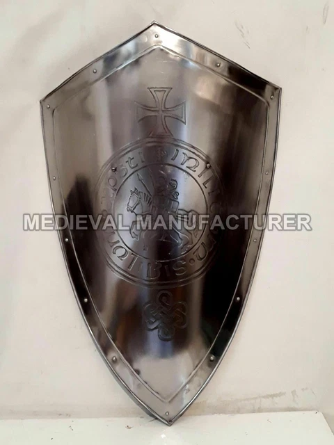 MEDIEVAL-KNIGHT-SHIELD-ALL-METAL-32-HANDCRAFTED-BATTLE-ARMOR-MEDIEVAL ...