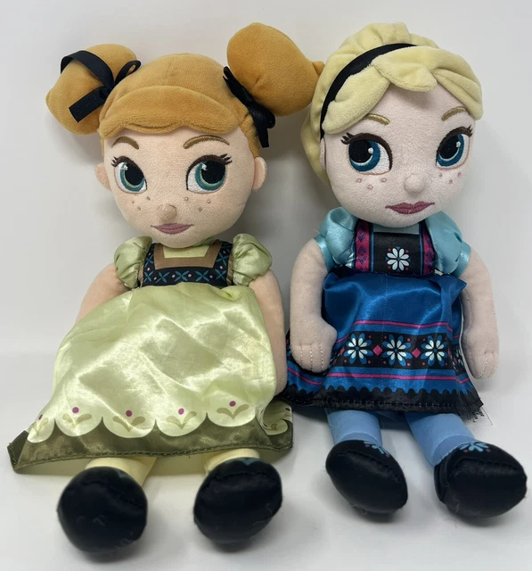 DISNEY FROZEN ELSA Anna Animators Collection Doll Plush Stuffed Animal ...