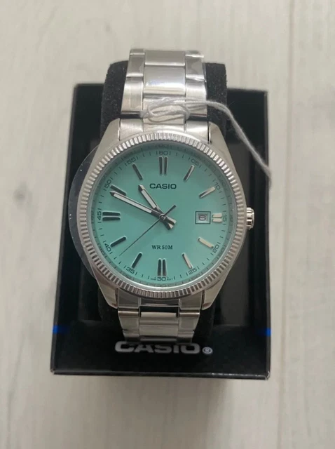 CASIO TIFFANY BLUE watch MTP-1302PD-2A2VEF £45.00 - PicClick UK