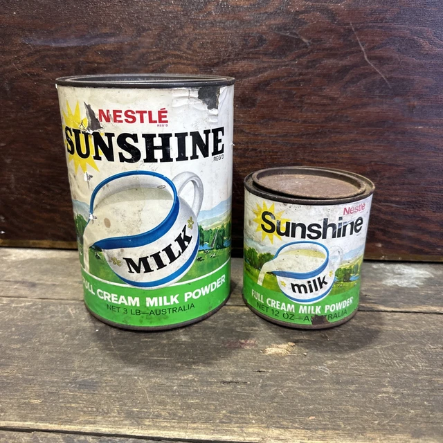 NESTLE SUNSHINE MILK Powder Tins X 2 Australian 12oz & 3lb $30.00 ...