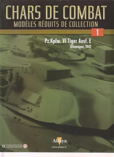 CHARS DE COMBAT N°1 Pzkpfw Vi Tiger Ausf E EUR 3,00 - PicClick FR