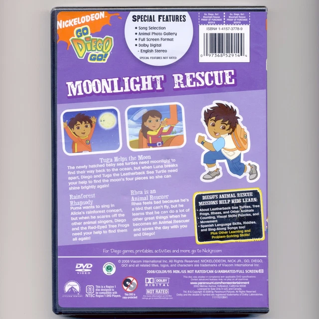 DIEGO MOONLIGHT RESCUE animated kids' educational TV show episodes ...