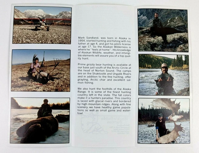 1980S ANCHORAGE ALASKA Mark's Guide Service Hunting Fishing Vintage ...