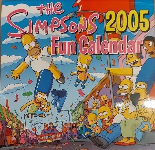 THE SIMPSONS FUN Calendar 2000 I Simpson £20.45 - PicClick UK