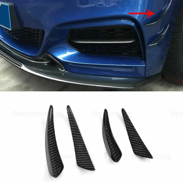 RÉPARTITEUR DE LÈVRE de pare-chocs avant en fibre de carbone véritable ...