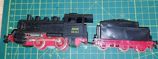 PIKO, HO, LOCOMOTIVE vapeur 020 SNCF noire 98 002 avec tender EUR 28,00 ...