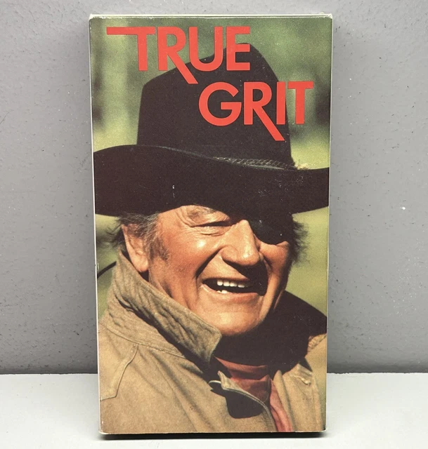 TRUE GRIT VHS Video Tape John Wayne Glen Campbell Darby Western Case ...