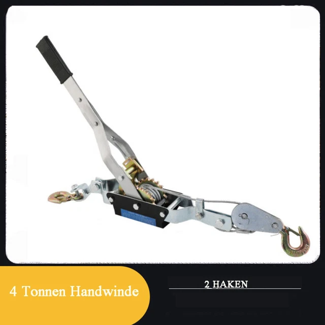 RATSCHENZUG SEILZUG MIT Ratsche 2T Zug Flaschenzug Handseilwinde ...