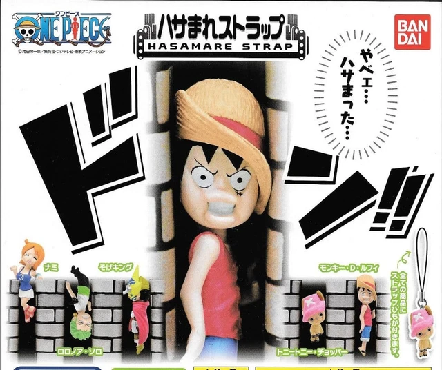 ALL 5 TYPES Full Complete set One Piece Hasamare Strap ONE PIECE Gacha ...