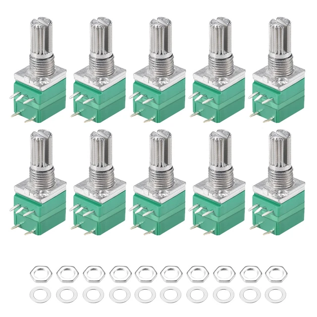 500K OHM VARIABLE Resistors Single Rotary Carbon Film Taper ...