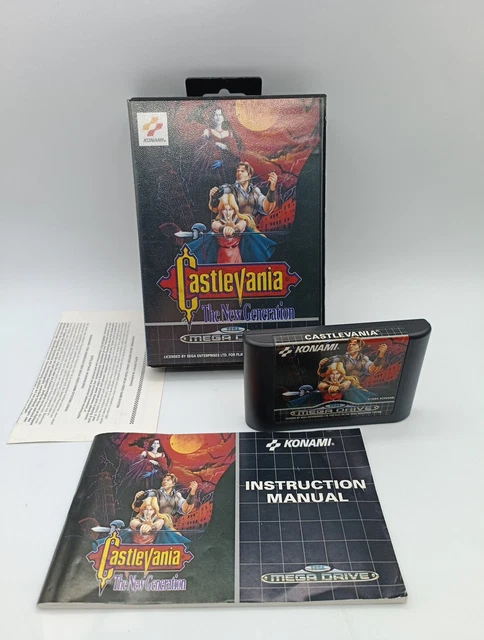 CASTLEVANIA THE NEW Generation Sega Megadrive Pal Superbe état Konami ...