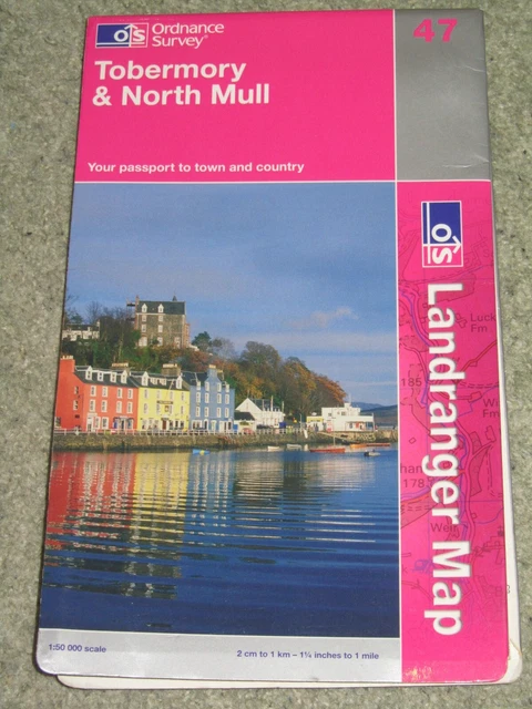 OS ORDNANCE SURVEY Landranger Map Sheet 47 Tobermory & North Mull ...