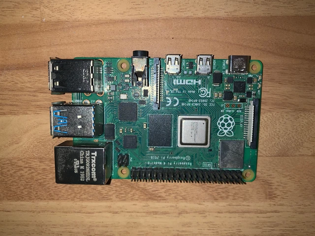 Raspberry Pi 4 Model B 4gb Ram Single Board Computer Incl Case 3971