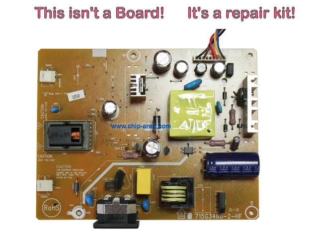 REPAIR KIT CAPACITORS For Monitor LCD DELL E1910Hc Power Supply ...