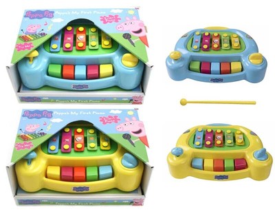 PEPPA PIG MY First Children's Toy Piano PEPPA'S 2 In 1 Musical Fun ...