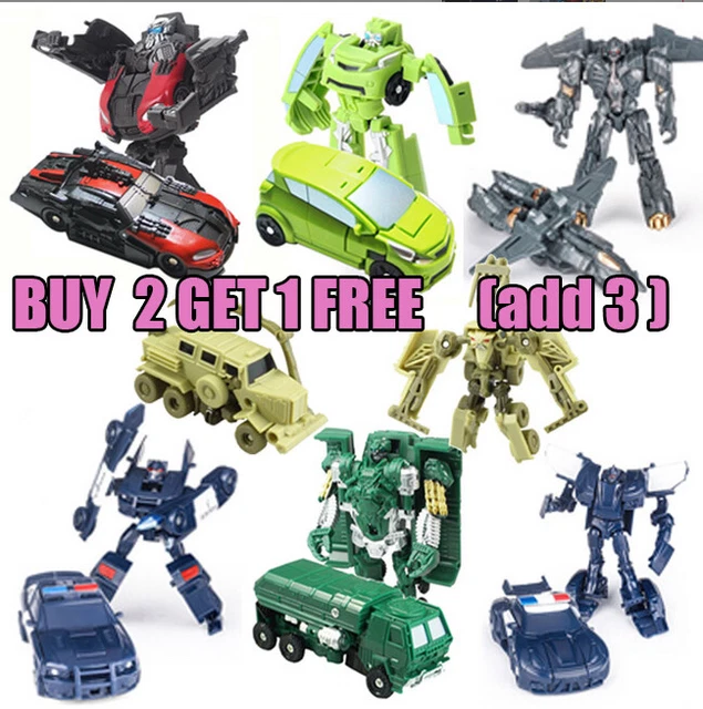 MINI TRANSFORMER TOYS Optimus Prime Megatron Robots Cara Kids Action ...