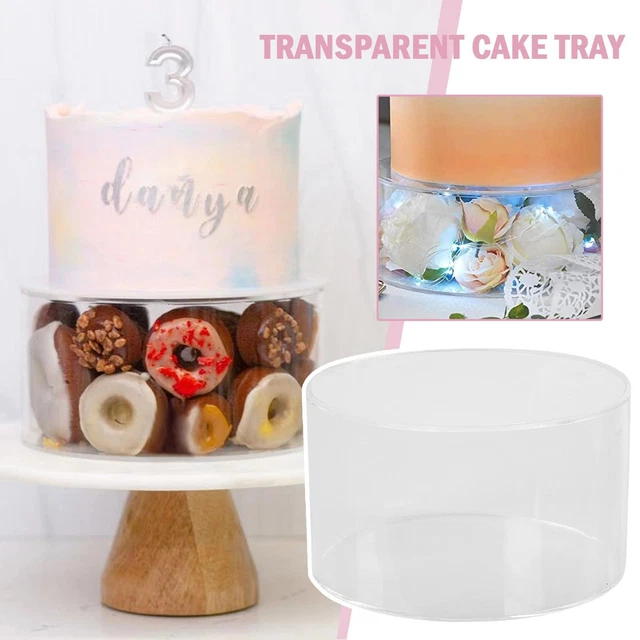 ACRYLIC FILLABLE CLEAR Tier Cake Separator / Cake Stand A6 F1B8 $22.01 ...