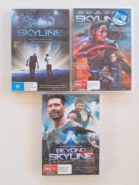 SKYLINE 2010 DVD Trilogy 1 2 3 Beyond Skyline 2017 Skylines 2020 Reg 4 ...