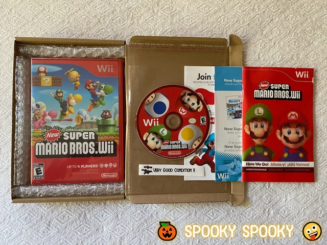 NEW SUPER MARIO Bros Nintendo Wii - NTSC-U/C USA VGC CIB - High Quality ...