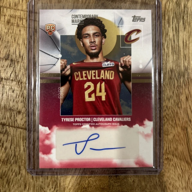 2025 TOPPS TYRESE Proctor Contemporary Marks RC Auto Cleveland Cavs #CM ...