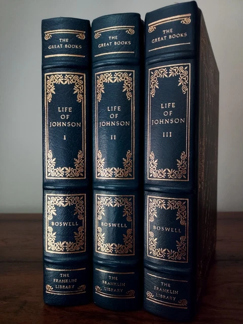 FRANKLIN LIBRARY THE Great Books MINT Life of Johnson by James Boswell ...