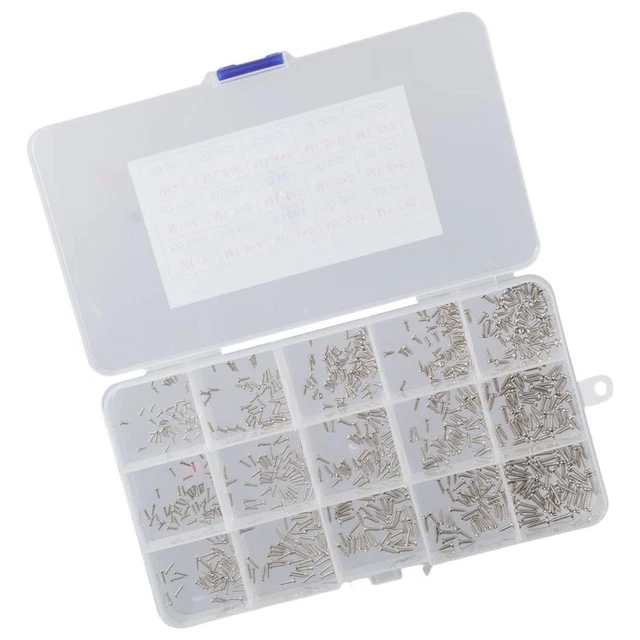 750PCS M1-M1.7 SMALL Machine Screws Assortment Kit Electronic Repair ...