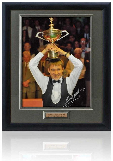 STEPHEN HENDRY SNOOKER Legend Hand Signed 16x12'' Photograph AFTAL ...