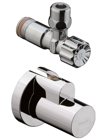 NEW HANSGROHE ANGLE Valve With Cover ⅜ Chrome 13954000 BR2142 £37.99 ...