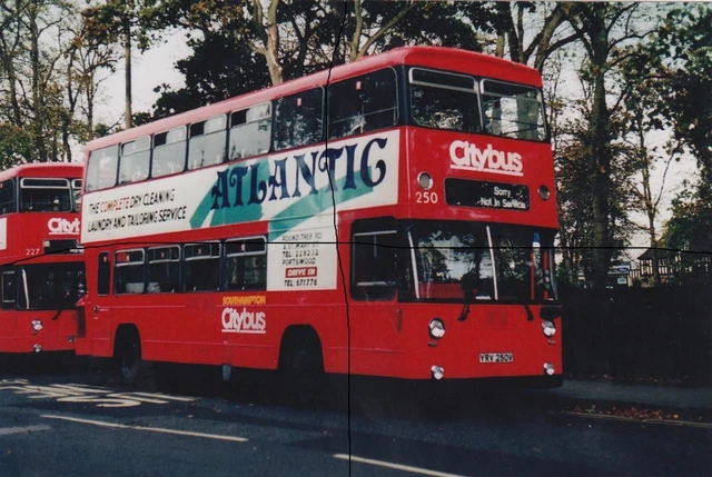 COLOUR BUS PHOTO Southampton Citybus Photograph Leyland Atlantean 250 ...
