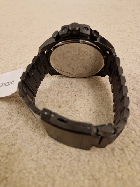 DIESEL DZ4318 MEGA Chief Stainless Steel Watch Black £75.00 - PicClick UK