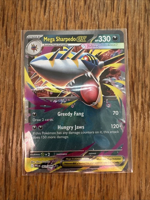 MEGA SHARPEDO EX 061/094 Phantasmal Flames Pokémon TCG Card - MINT ...
