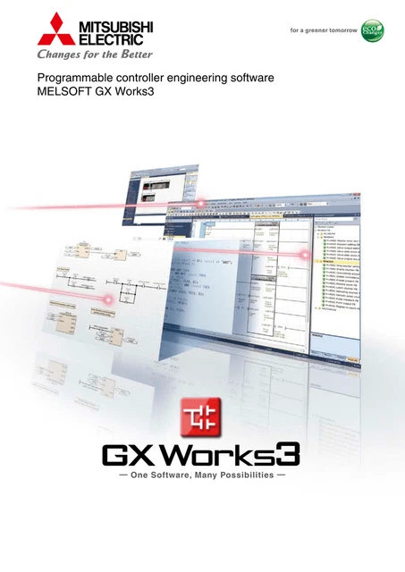 LATEST GX-WORKS3-C1 V1.038Q Mitsubishi PLC Programming Software ...