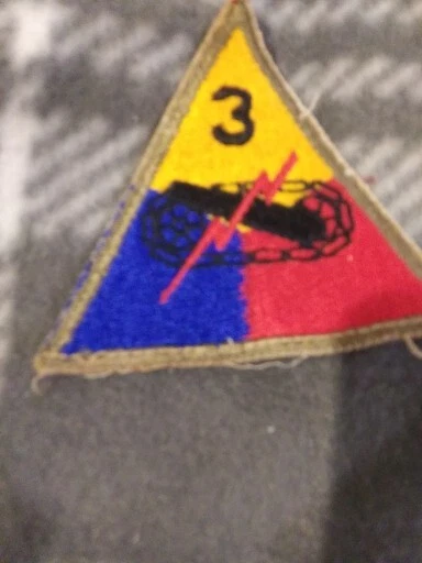 WWII US ARMY 3rd Armor Tank Battalion Cut Edge Patch $29.08 - PicClick CA