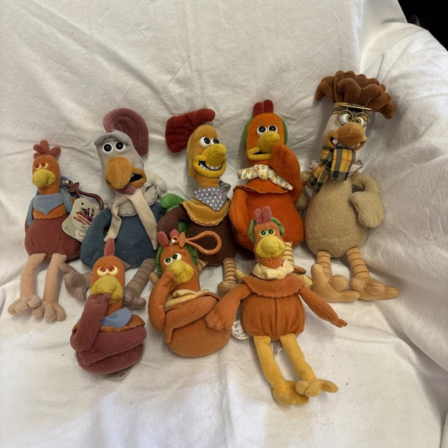 BUNDLE OF 8 Plush Chicken Run Characters £20.00 - PicClick UK