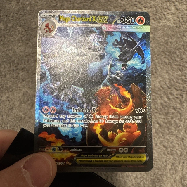 POKEMON PHANTASMAL FLAMES Mega Charizard x Ex 125/094 Ultra Rare SIR £ ...