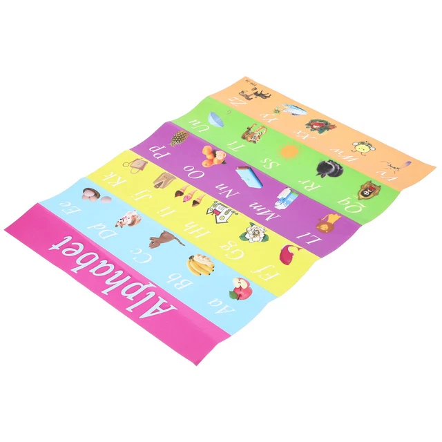 SPANISH ALPHABET CHART Alphabet Chart Stickers Alphabet Numbers Chart £ ...