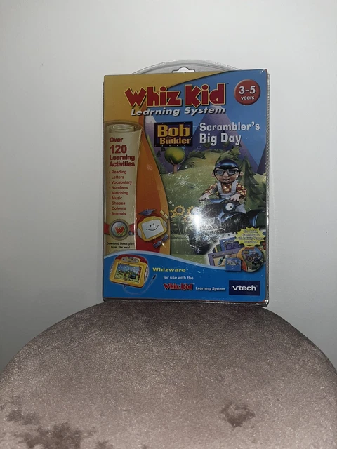 VTECH WHIZ KID Learning System Game Bob the Builder Scramblers Big Day ...