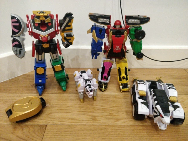 POWER RANGERS DX Samuri and Megaforce legendary megazord, White Tiger £ ...