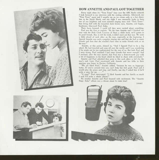 ANNETTE FUNICELLO - Annette Sings Anka (LP) - Vinyl Rock & Roll $30.50 ...