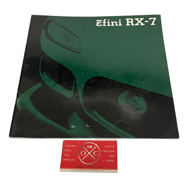 MAZDA EFINI RX-7 Brochure Catalog JDM Rare OEM FD3S 1994 95 92-02 Type ...