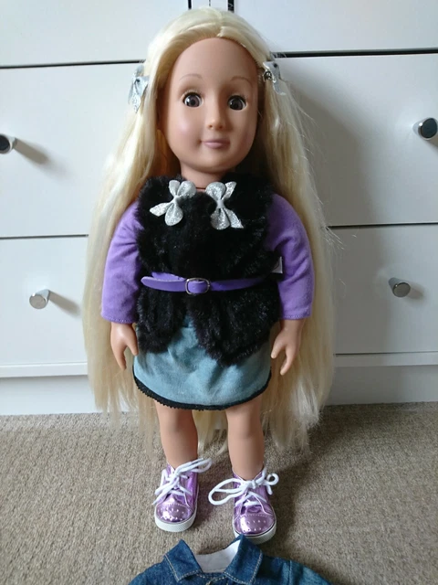 OUR GENERATION PHOEBE Hair Grow Doll Vgc EUR 23,68 - PicClick DE