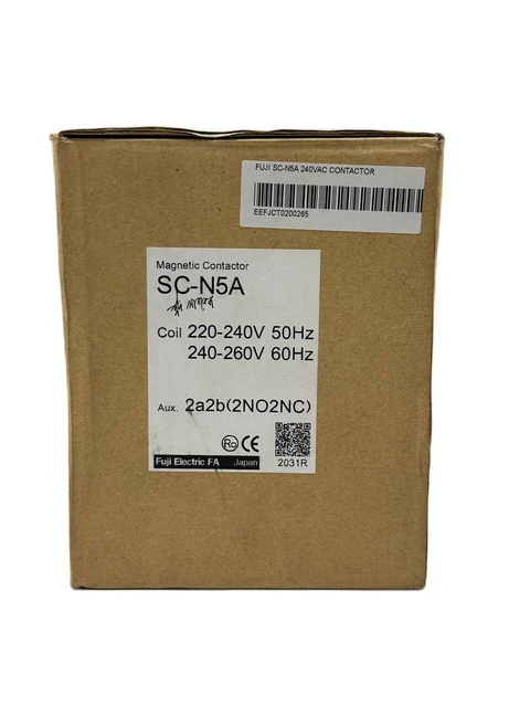 FUJI ELECTRIC SC-N5A[93] 3-POLE MAGNETIC CONTACTOR SC93CAA [2NO/2NC ...