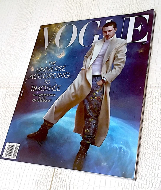 AMERICAN VOGUE MAGAZINE Timothee Chalamet December 2025 Issue £7.40 ...
