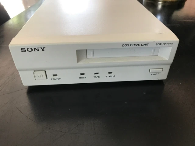 SONY SDT-S5000 DDS External Tape Drive with SCSI Terminator £209.02 ...