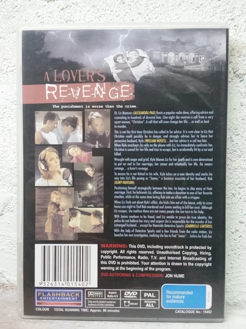 A LOVER'S REVENGE (2005 TV Movie) DVD - Alexandra Paul - THRILLER MOVIE ...