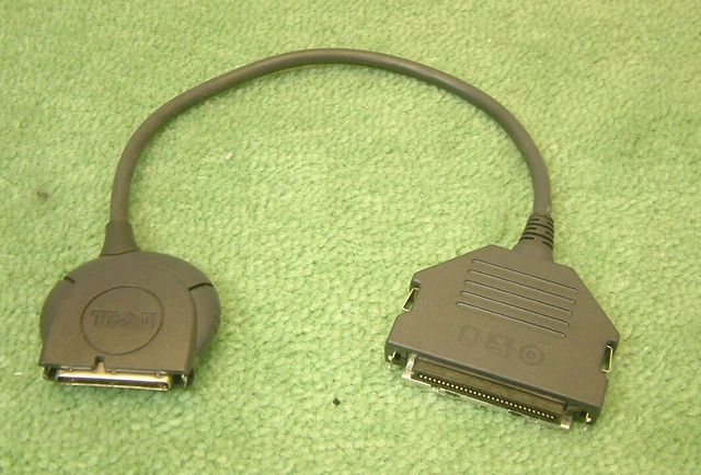 VINTAGE DELL LAPTOP External Floppy-Disk / CD-ROM /DVD Drive Cable ...